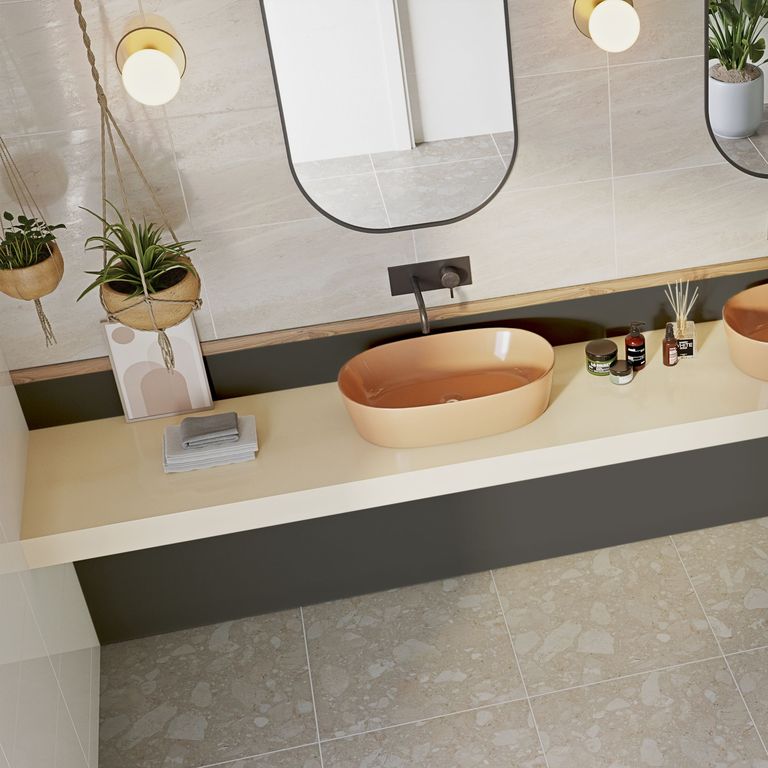 Pared Cerámica Mármol Salinas Marfil 32.3x56 Cm Caja 1.45 m2 ...