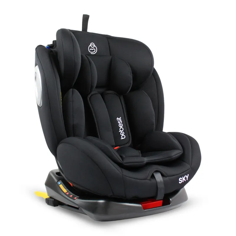 Silla para Carro Bebé Asiento Auto Grupo 0-1-2-3 Sky 360 Isofix Negro ...