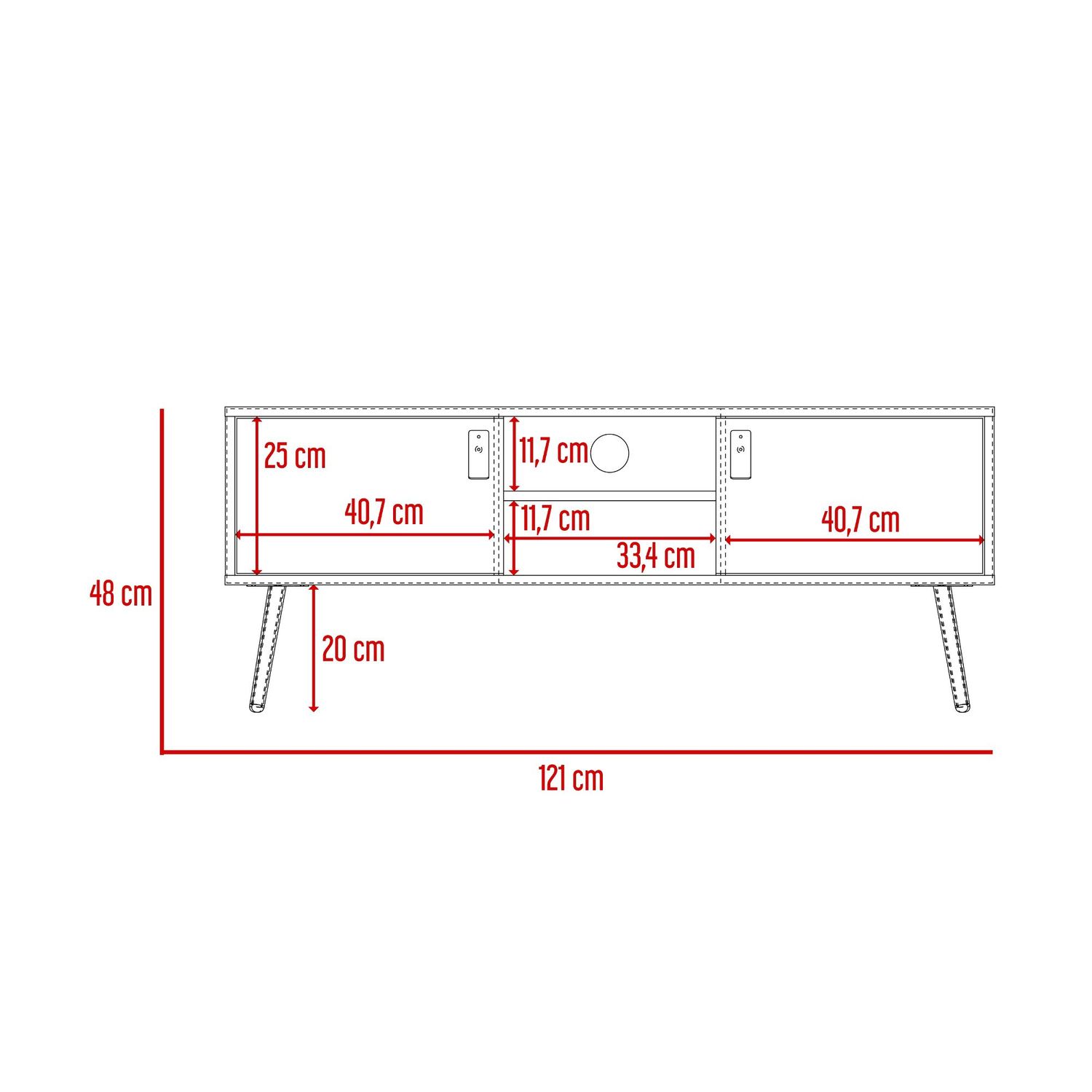 Rack para TV 50'' 121x48 Huna Rta Macadamia Blanco - Homecenter.com.co