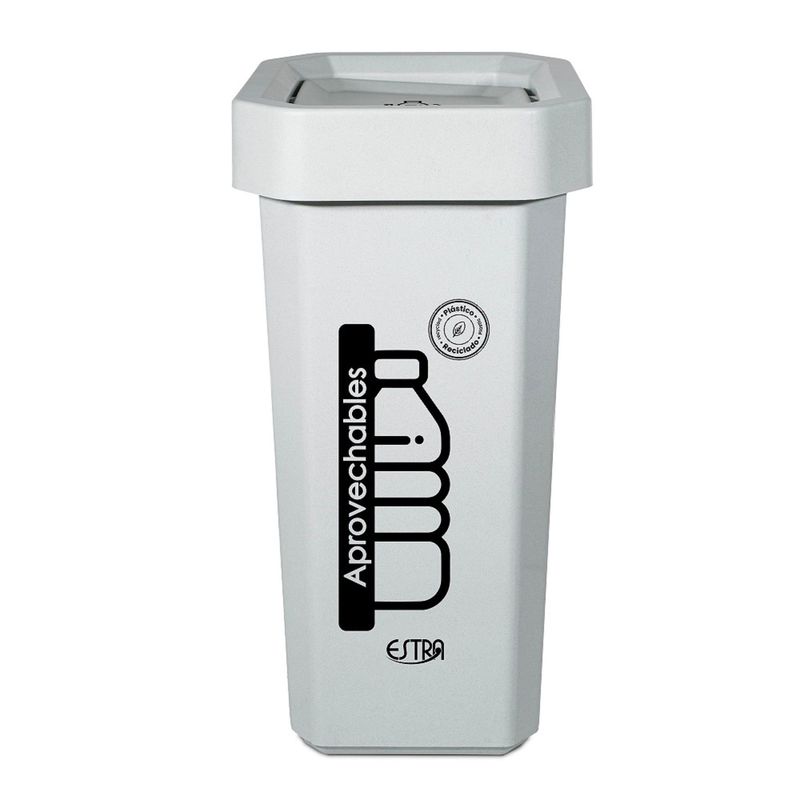 Caneca Vaiven 53 Litros Blanco Eco Reciclable Aprovechable ESTRA ...