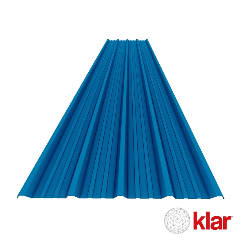 Teja Azul 5.9m x 1.07m 2mm Cresta Alta Upvc - Homecenter.com.co