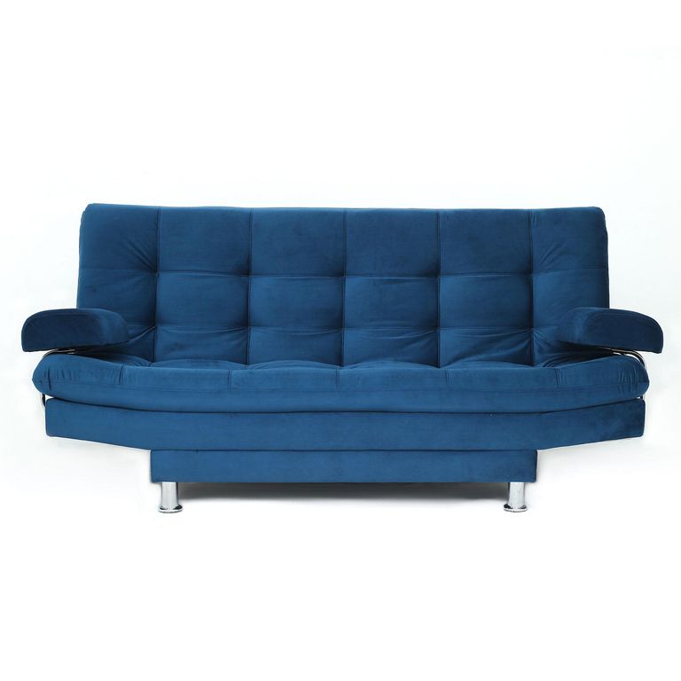 Sofá cama grace 3 puestos 180x90x85 azul E MADERA | falabella.com