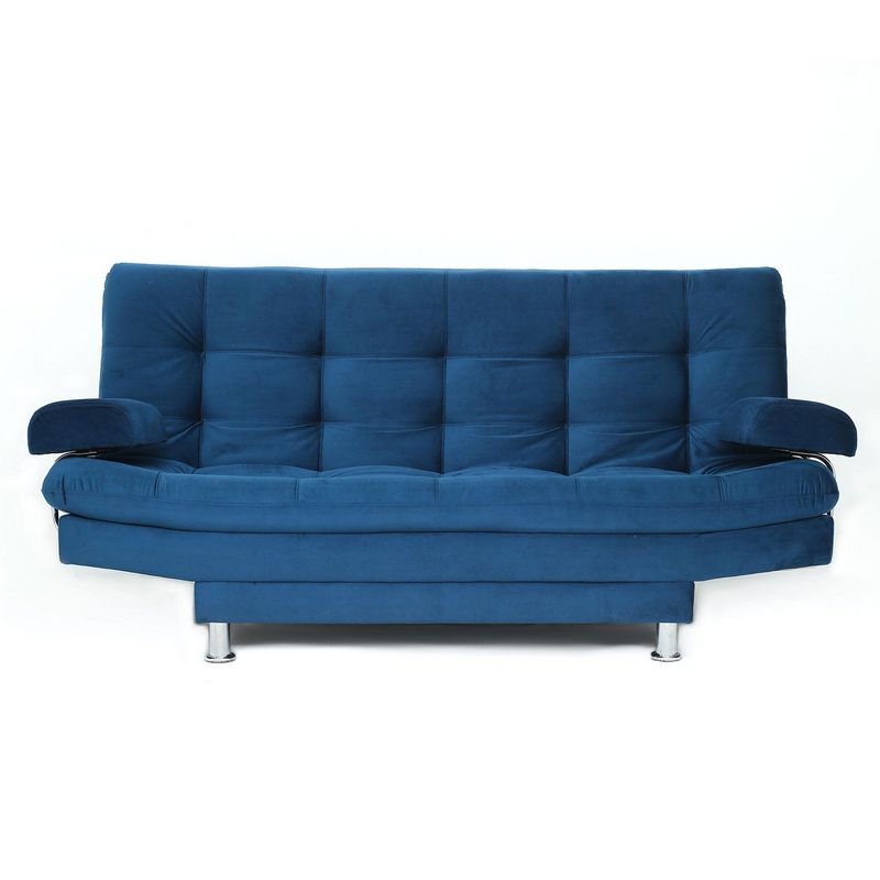 Sofá cama grace 3 puestos 180x90x85 azul E MADERA | falabella.com