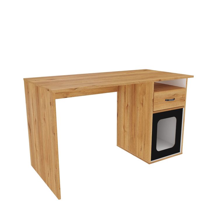Escritorio Multifuncional Cat 73x120x60 cm Duna Negro JUST HOME ...