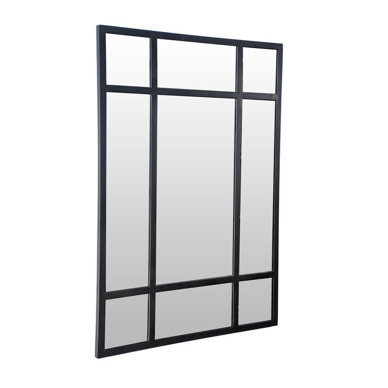 Espejo Tipo Ventana Rectangular 70x100 cm Negro SANDALO | falabella.com