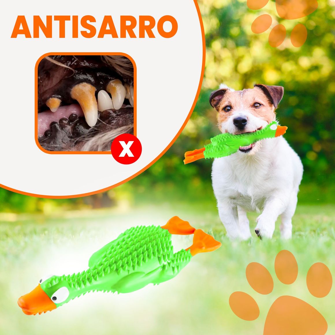 Pato De Goma Antisarro Perros Peq Y Medianos Verde - Homecenter.com.co