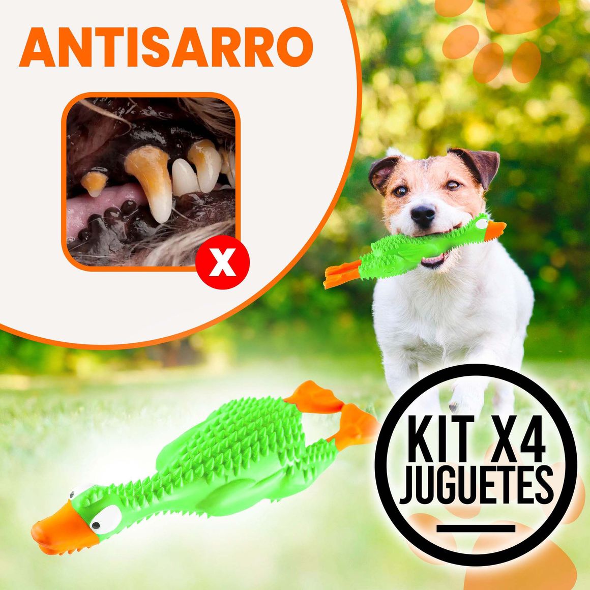 4 Patos Para Perro De Goma Antisarro - Homecenter.com.co