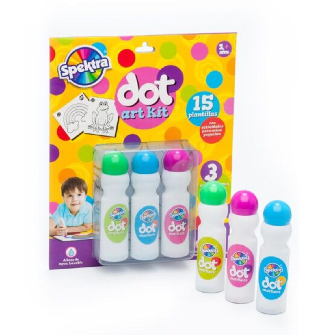Dot Art Kit x 3 Unds + 15 Plantillas - Homecenter.com.co