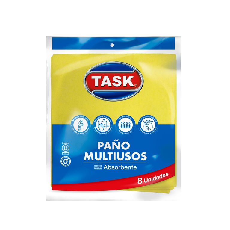 Paño Multiusos X8 Unidades Task TASK | Falabella Colombia
