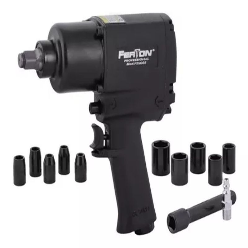 Pistola Llave de Impacto Neumática de 1/2 Pulgada Industrial Ferton ...
