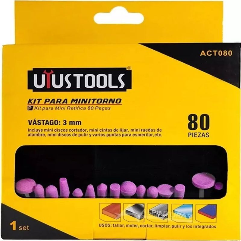Kit de Piedras 80 Piezas para Mototool Uyustools UYUSTOOLS | falabella.com