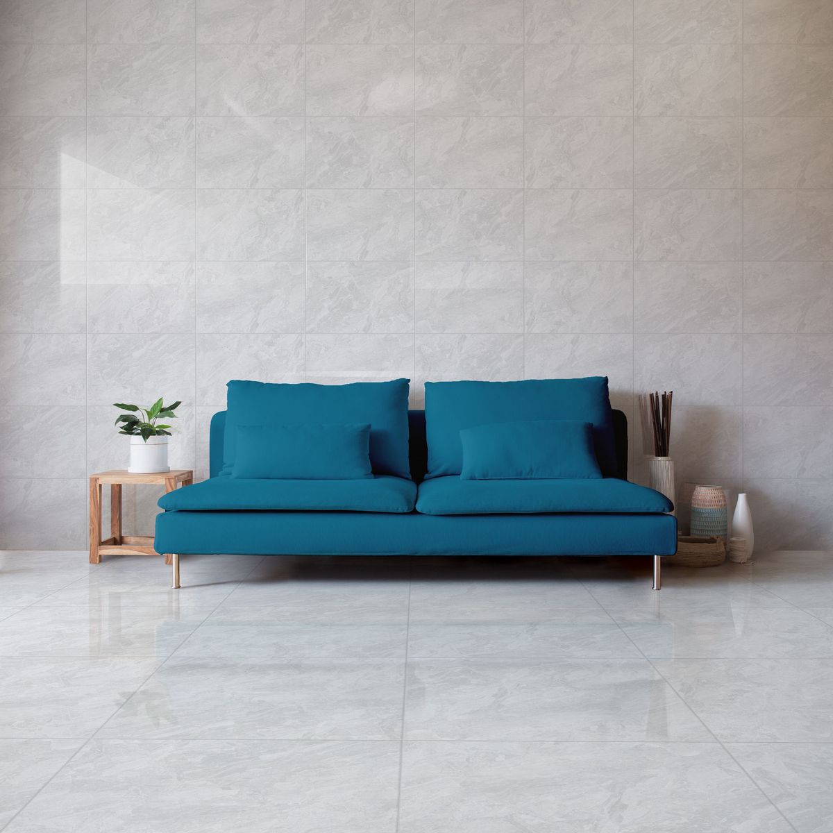 Piso Cerámico Versilia Gris 51x51cm Caja 1.82 m2 Corona CORONA ...