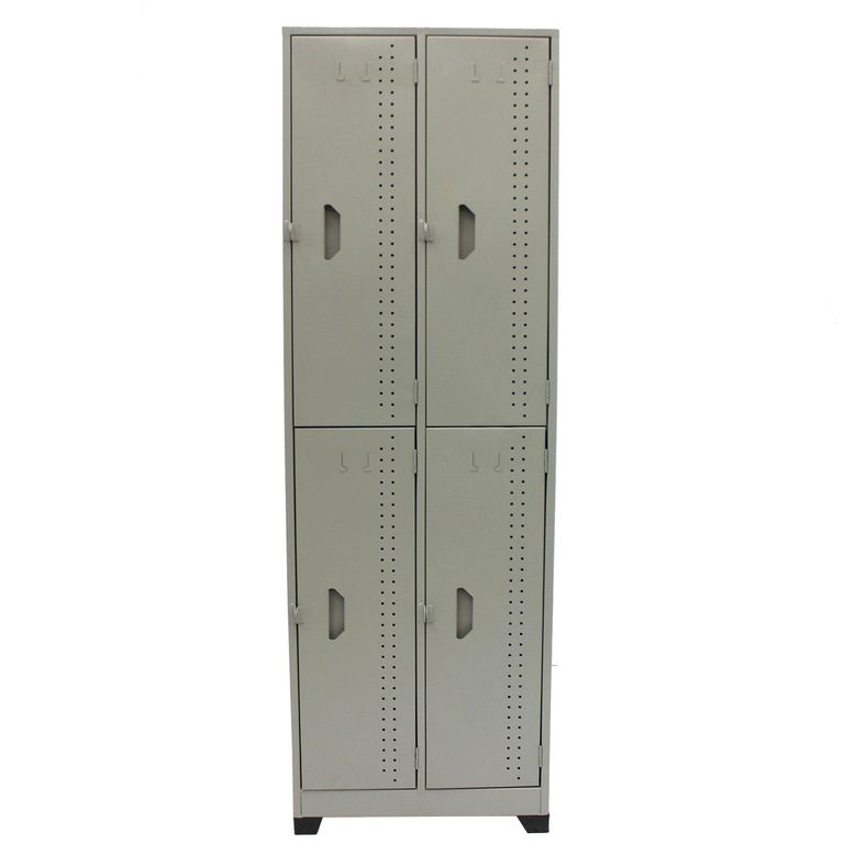 Locker 4 Puestos Gris Agatha Puertas Gris Agatha | falabella.com