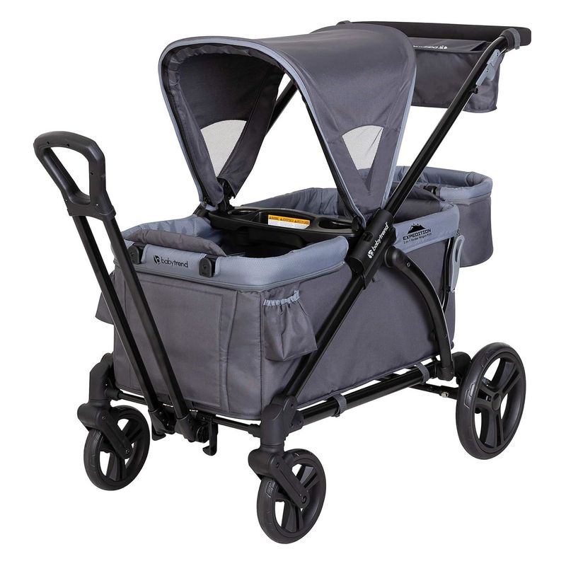 Coche Tipo Vagón 2-en-1 con Mango de Tracción Oculta Color Gris Marca ...