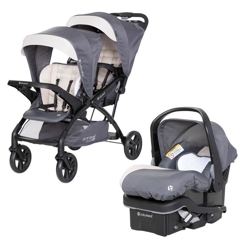 Coche Doble Sit N Stand 2.0 con Asiento Infanti Marca Baby Trend BABY ...