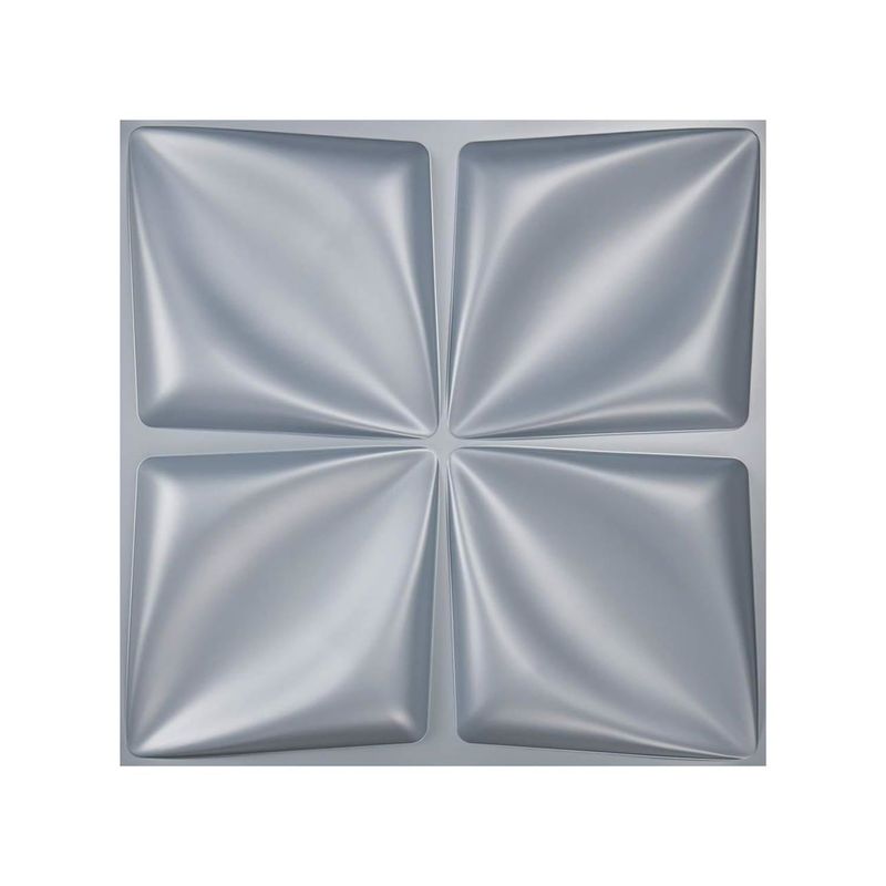 Panel de Pared 3d Color Gris Mate Plateado ART3D | falabella.com
