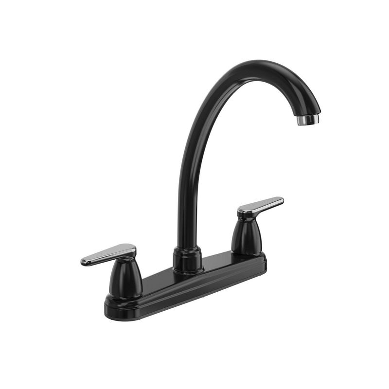 Grifería Lavaplatos Ultraahorradora 8 Pulgadas Nogal Negra Grival ...