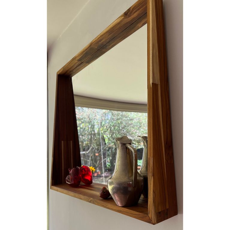 Espejo 3mm 83x59x1.8 cm Teca Tipo Repisa GENERICO | falabella.com