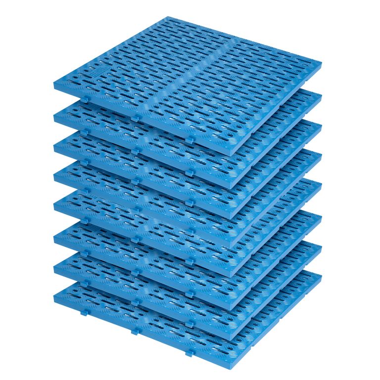 Setx8 Estibas Plásticas Perforadas Modulares 60X60Cm Cap.500Kg Azul ...