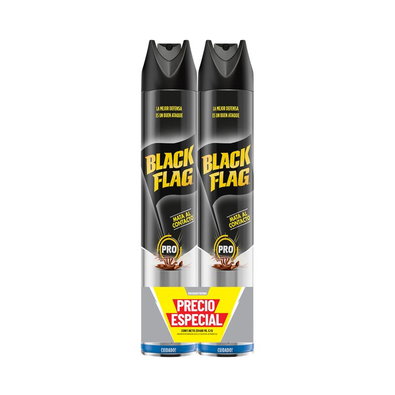 Insecticida Aerosol Rastreros Black Flag 2 Und X 400 Ml Cada Una BLACK ...