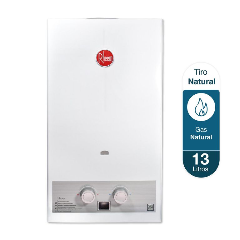 Calentador 13Lt Gas Natural Tiro Natural RHEEM | Falabella Colombia