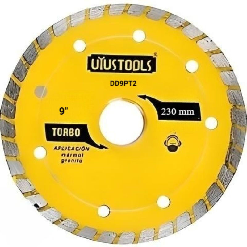 Disco Diamantado Profesional Turbo de 9 Pulgadas Uyustools UYUSTOOLS ...