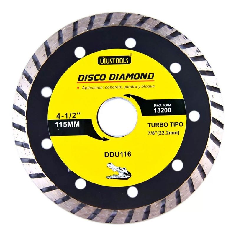 Disco Diamantado Turbo Corte y Pulido Profesional 4-1/2 Pulgadas ...