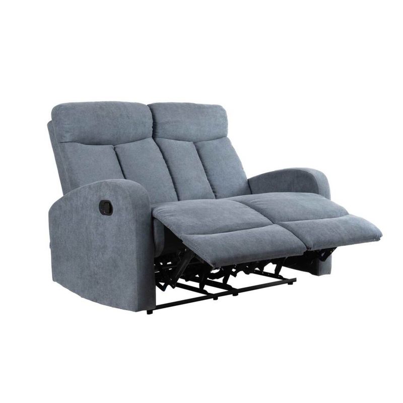 Sofá Reclinable 2 puestos Gris Trudy 140x100x98 MUEBLES FIOTTI | falabella.com