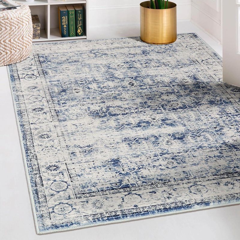 Alfombra Color Azul Lavable de 1.52x2.13 m Lahome LAHOME | falabella.com