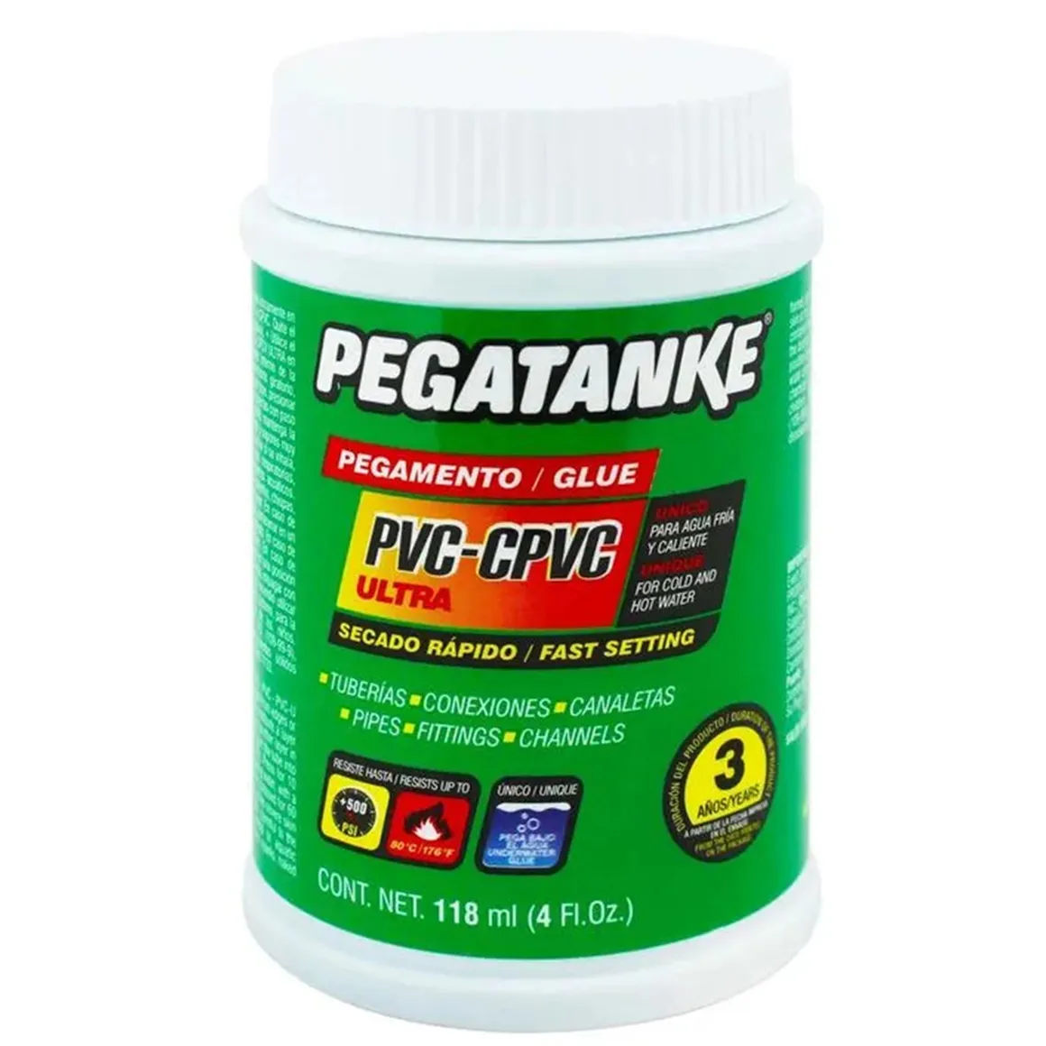 Pegante PVC-Cpvc 1/32 118 Ml Pegatanke - Homecenter.com.co