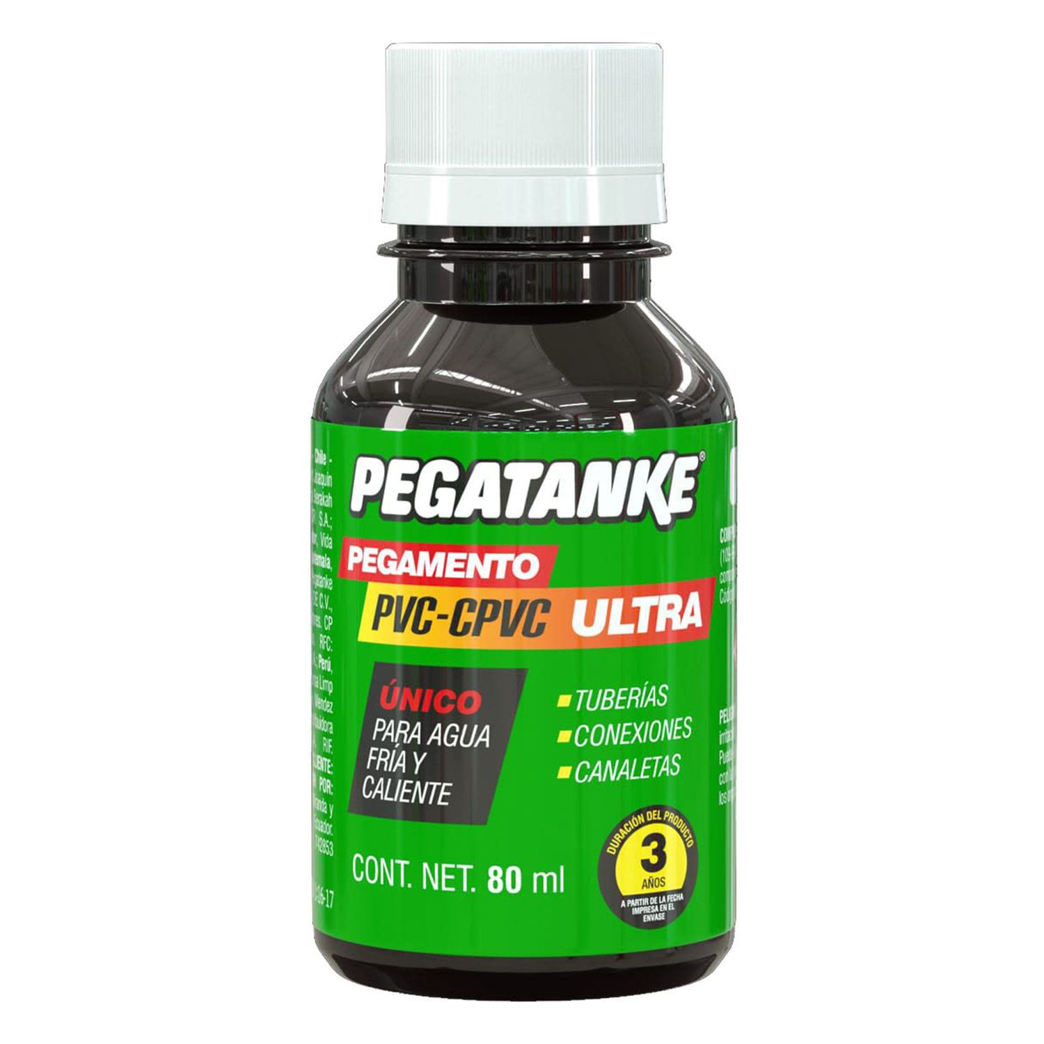 Pegante PVC-Cpvc 1/64 80 Ml Pegatanke - Homecenter.com.co