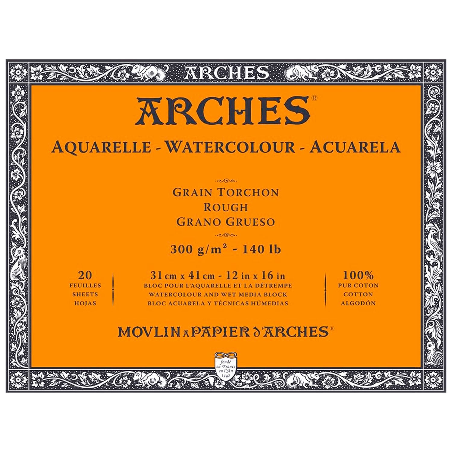 Bitacora Arches 300G 31X41Cm Rug. 20 Hojas 100% A1795087 - Homecenter ...