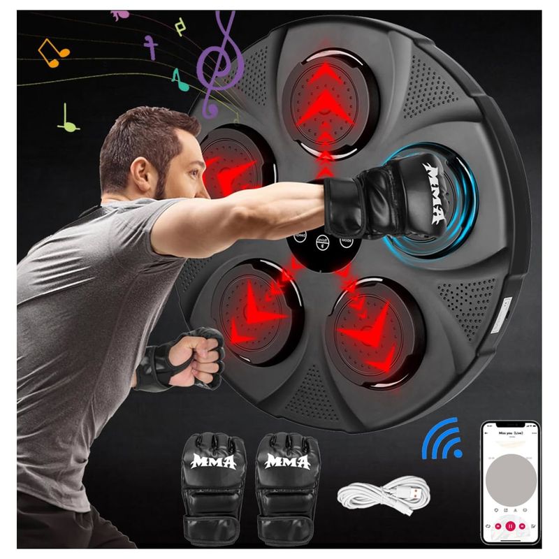 Máquina De Boxeo ZWDMAER Inteligente Con Música Luces LED Y Guantes ...