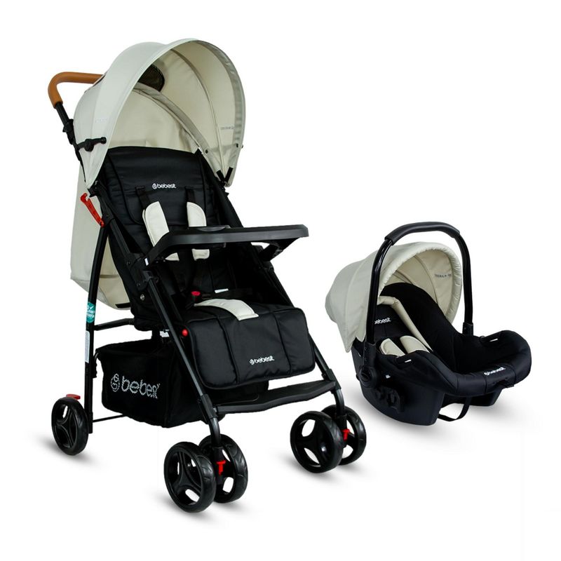 Coche para Bebé con Portabebe Travel System Summer Beige Bebesit ...