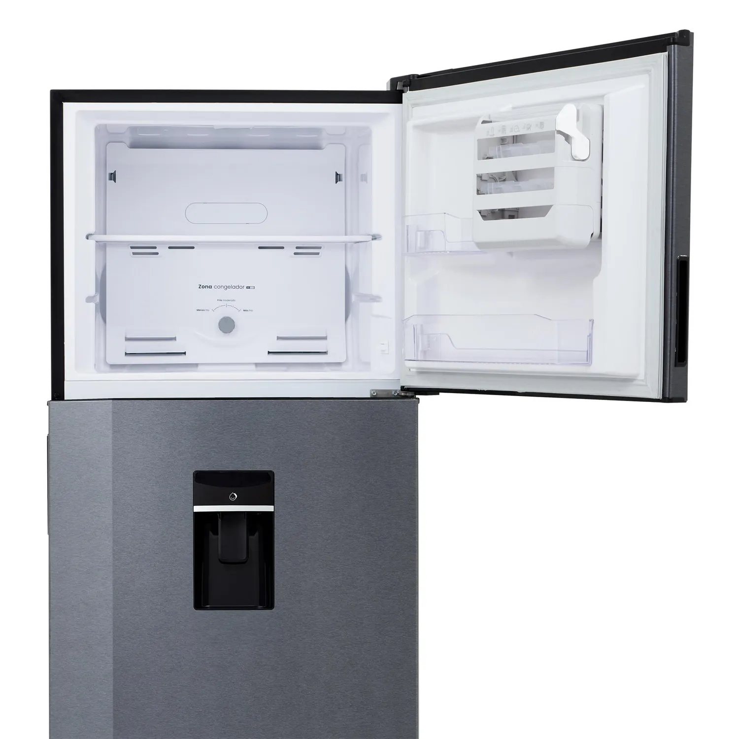 Nevera No frost 448 Litros Manija Integrada Dispensador de Agua Gris ...