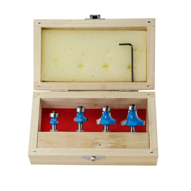 Juego de Fresas Brocas para Madera 4 Piezas Ruteadora MP Tools MP TOOLS ...
