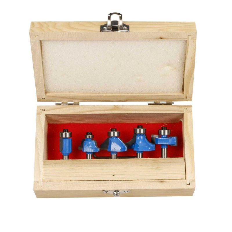 Juego de Fresas Brocas para Madera 5 Piezas Ruteadora MP Tools MP TOOLS ...