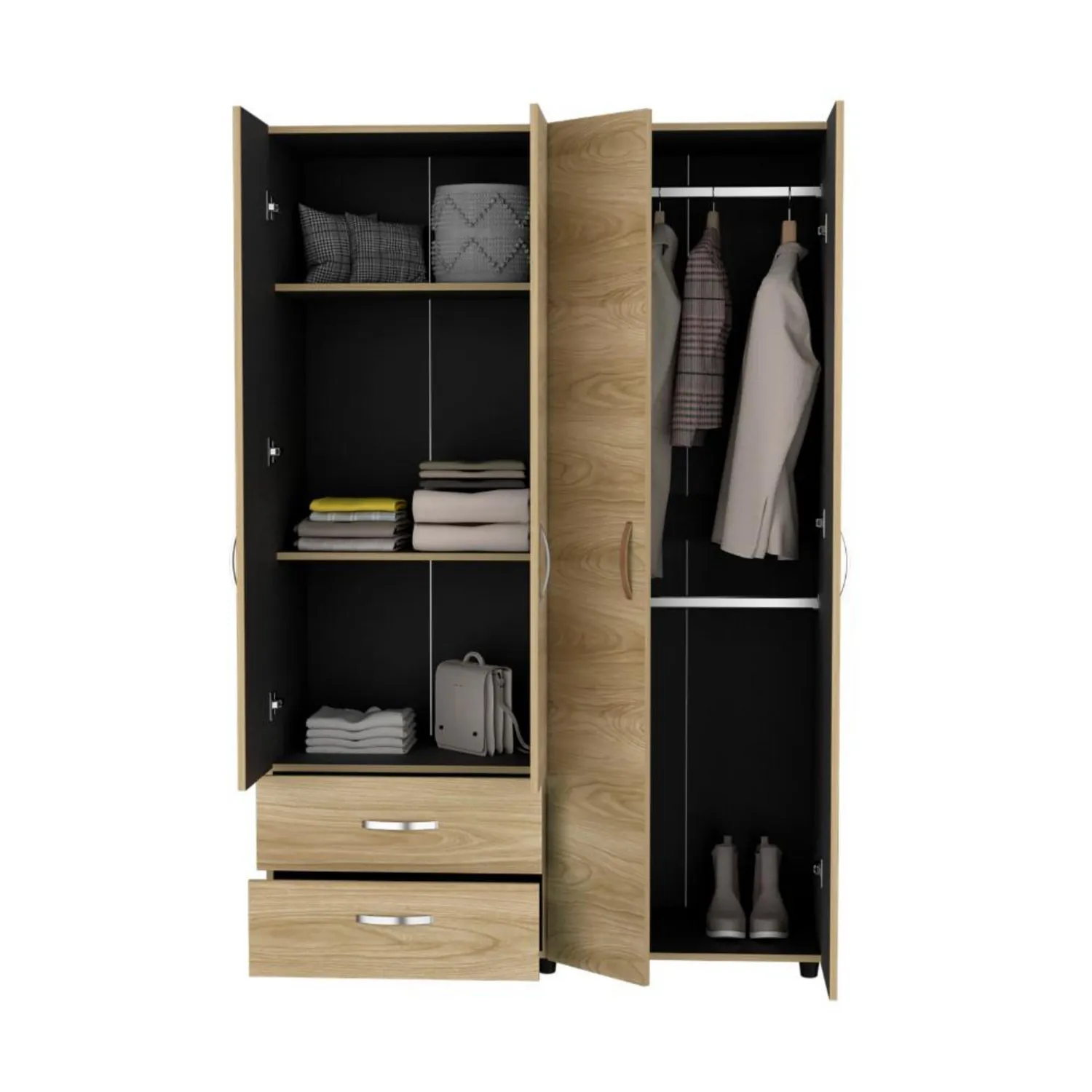 Closet Arkola 180x120cm Madera natural Europeo Wengue - Homecenter.com.co
