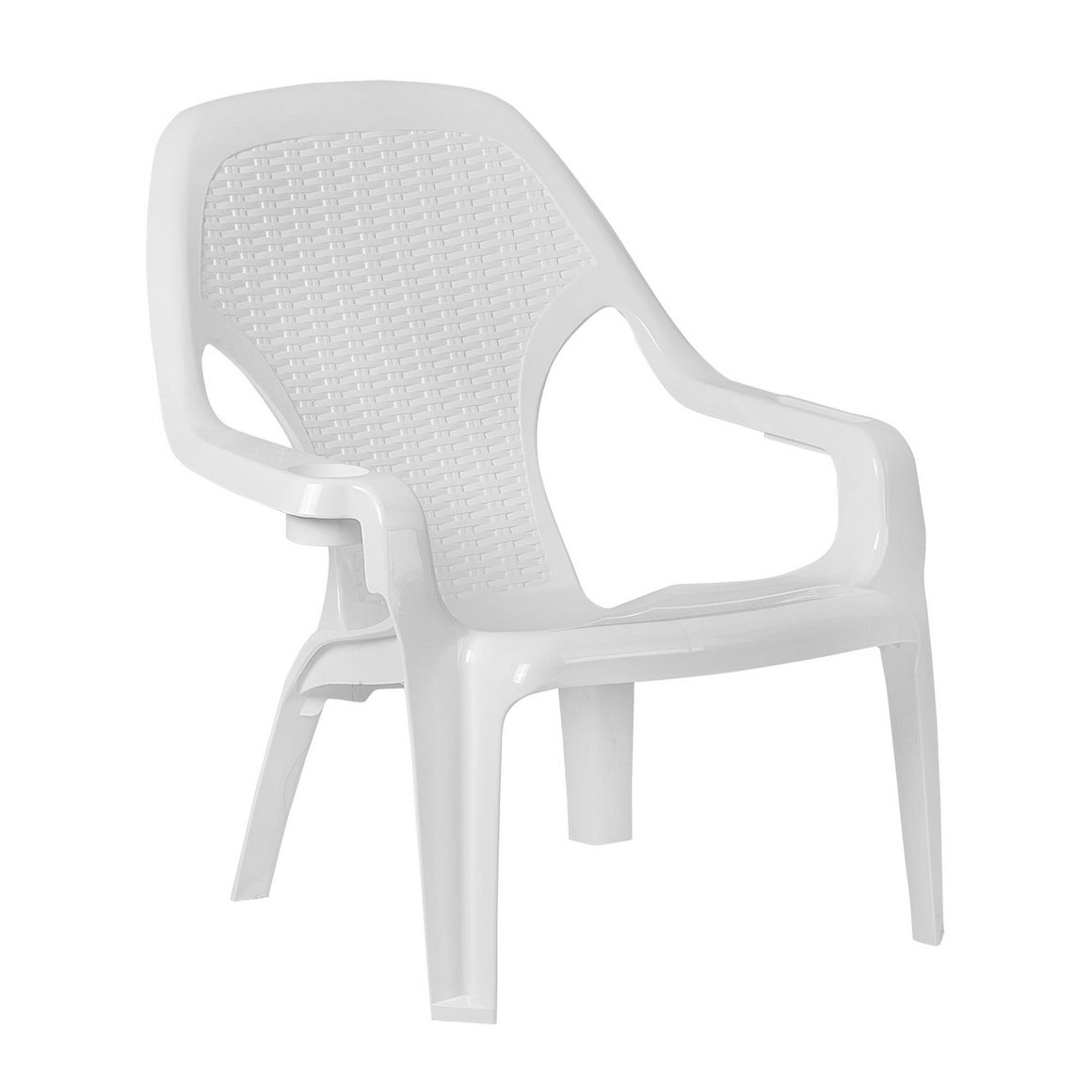Silla Plástica Playera con Brazos Blanca Aura Vanyplas - Homecenter.com.co