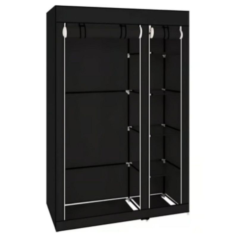 Closet Armario Desarmable 2 Espacios Color Negro 52 BITS | falabella.com