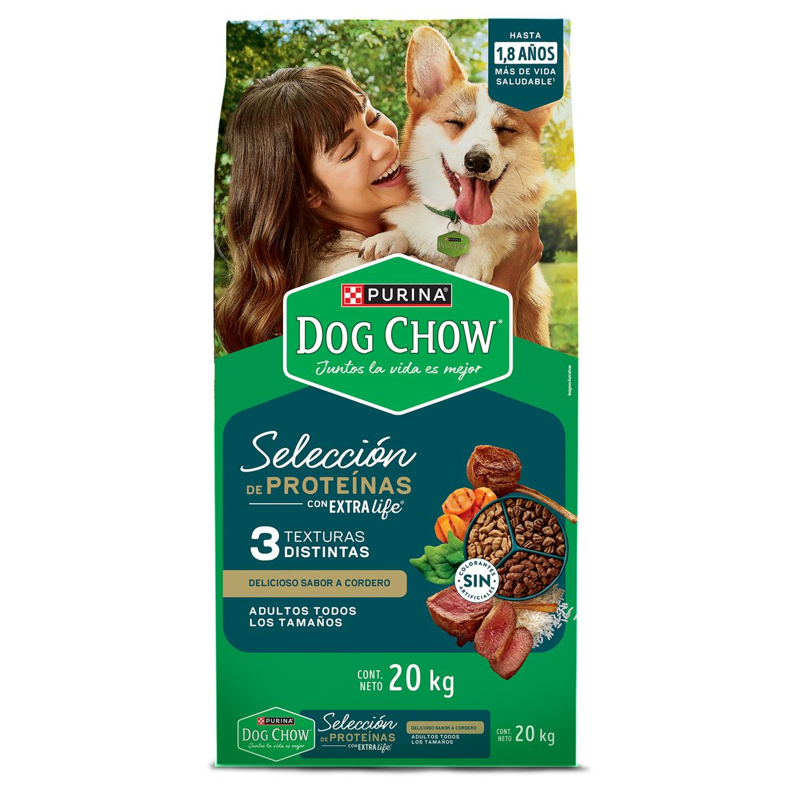 Alimento Seco Perros Dog Chow Adultos Cordero 20 Kg Dog Chow ...