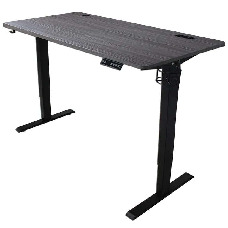 Escritorio Ajustable En Altura 120Cm Eléctrico Con Multitoma Color Gris ...