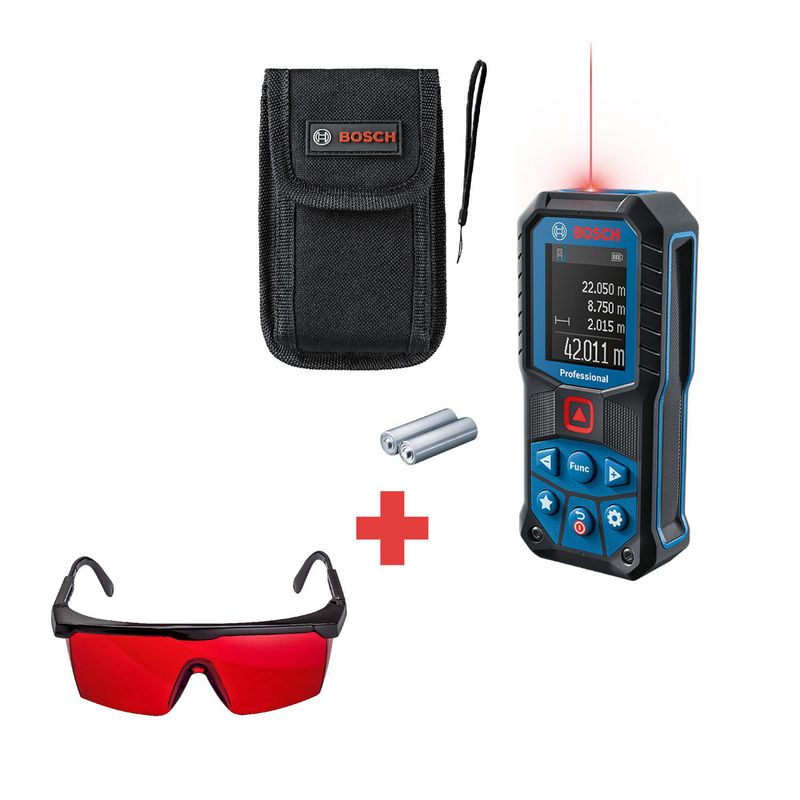 Medidor Láser 50m Glm 50-22 + Gafas Rojas Bosch BOSCH | falabella.com