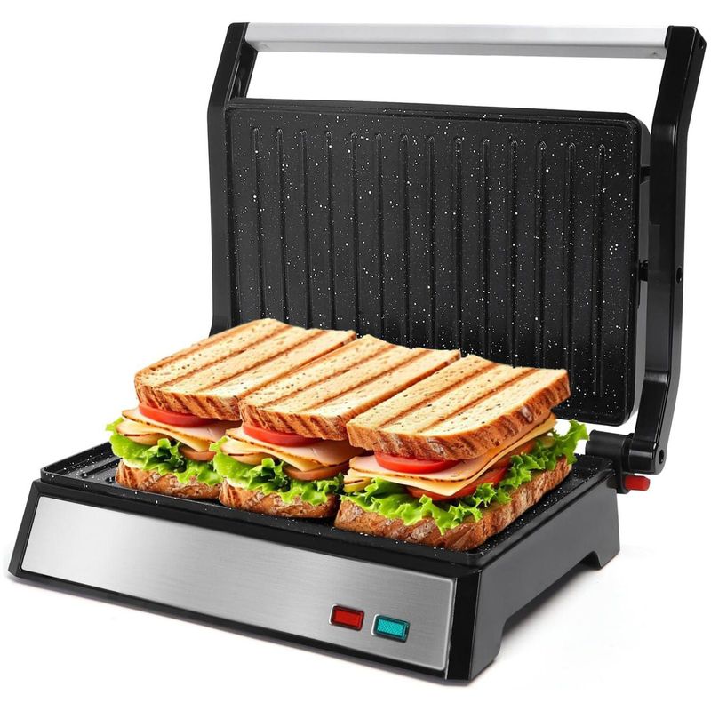 Prensa Panini Aigostar con Placas de Cerámica y Apertura Total de 180 Grados AIGOSTAR ...