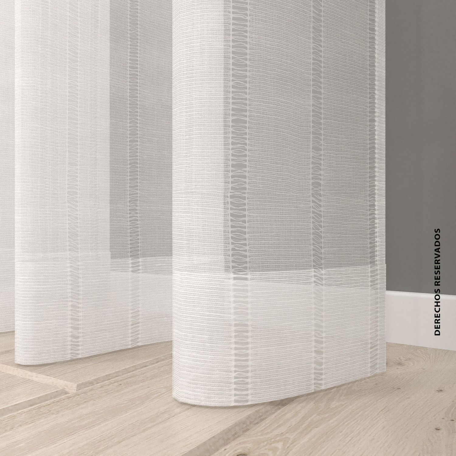Cortina Velo Venecia 280x220 cm Blanco Just Home Collection ...