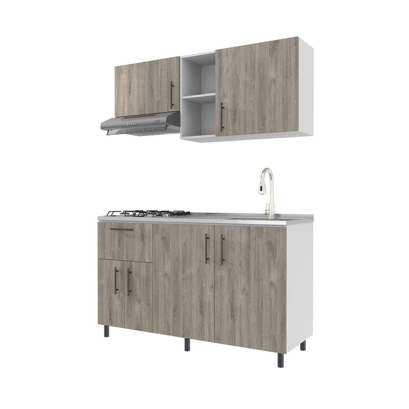 Cocina Integral 1.50 Metros Tokio Austral Incluye Mesón Poceta ...