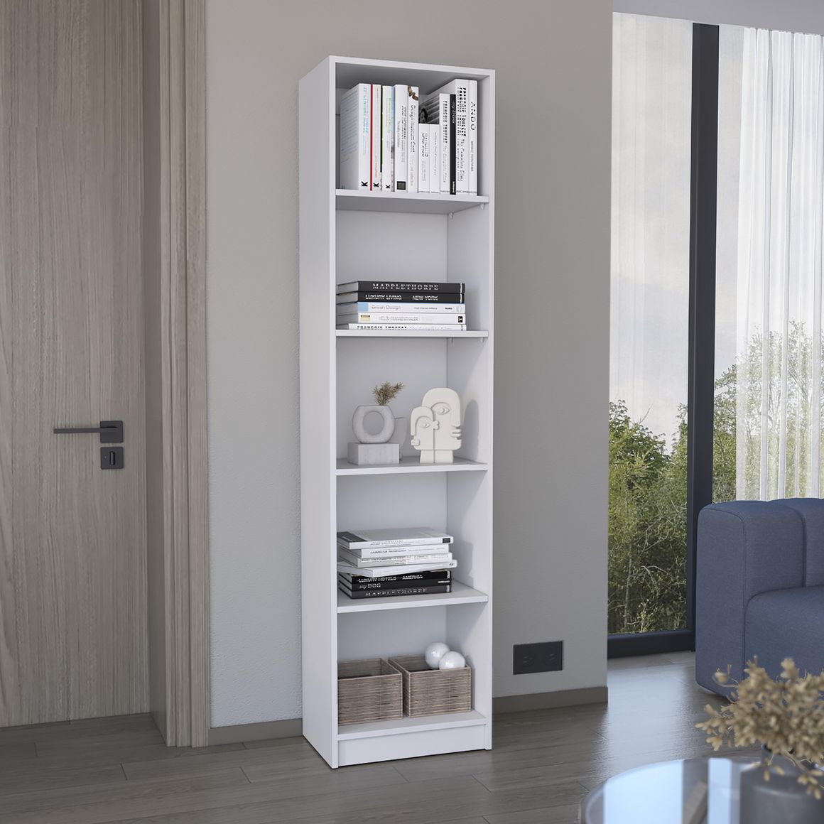 Estante Home E2 5 Espacios 180 x 45cm RTA Blanco Set X 8 Unidades ...
