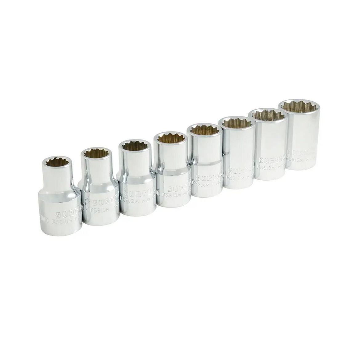 Juego de Copas 8 Piezas 10 mm a 19 mm 12 Puntas Surtek Cuadro 1/2 ...