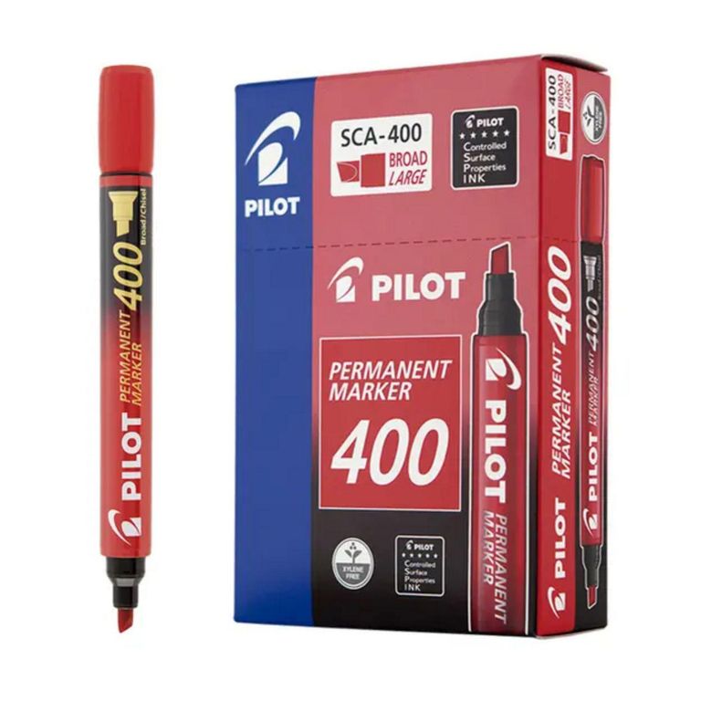 Marcador Permanente Sca-400 Punta Bisel Rojo Pilot PILOT | falabella.com