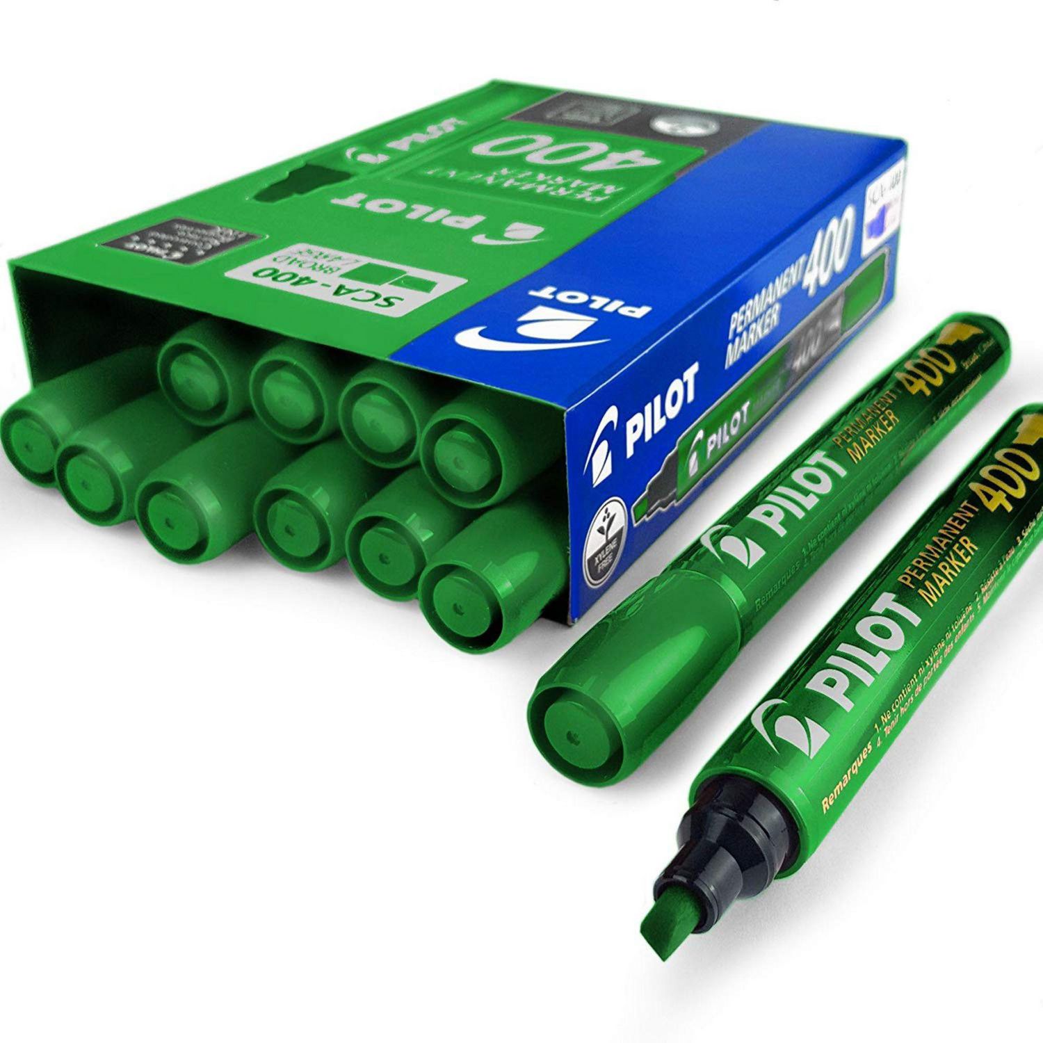 Marcador Permanente Sca-400 Punta Bisel Verde Pilot - Homecenter.com.co